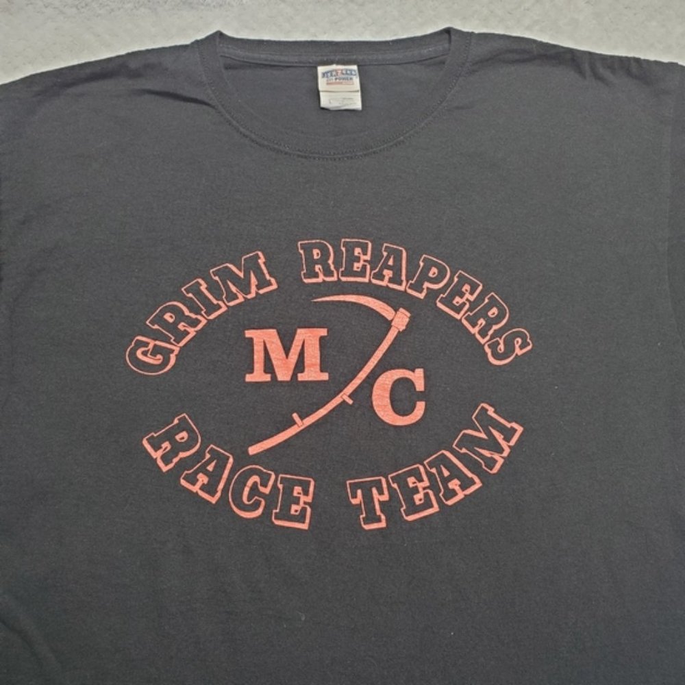 Vintage Grim Reapers Race Team T-Shirt Size Large - Gem